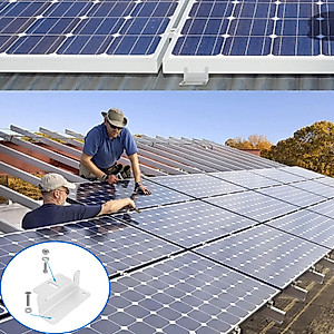 RS Solar Panel Mounting Bracket Solar Z Brackets with Nuts and Bolts for RV Camper Yachts Wall and Other Off Gird Roof Installation(Set of 4 Units)