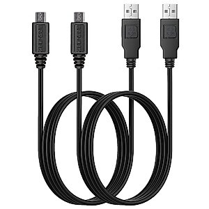 BRENDAZ (2 Pack) 15ft. USB Cable Power Cord Compatible with Blue Yeti Nano USB Mic, Blue Yeti X USB Microphone. (15-Feet)