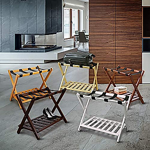 Casual Home Luggage Rack, White (New)