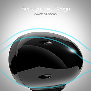 GoHawk TN4-R Amplifier 4" Full Range Waterproof Bluetooth Motorcycle Stereo Speakers 1 to 1.5 in. Handlebar Mount Audio Amp System Harley Touring Cruiser ATV UTV RZR, AUX, FM Radio