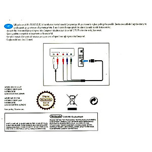 TENINYU 6 Feet Wii Component Audio Video Cable HDAV Component HD AV Cable to HDTV/EDTV 5 RCA Video & RCA Stereo Audio AV Cord for Wii & Wii U