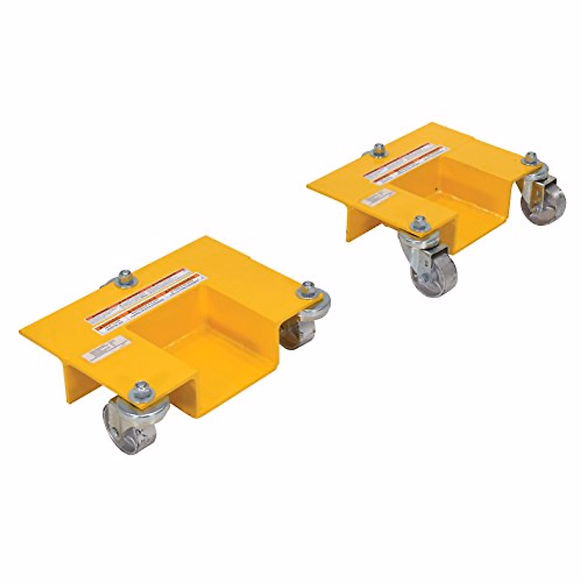 Vestil PRRJ-Dol Pallet Rack Lifting Dollies (Pack of 2),Yellow