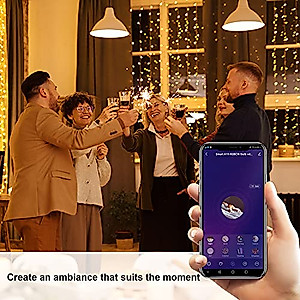 Minoston Smart Light Bulb, Alexa WiFi LED Light Bulb, A19 RGBCW Color Changing, 2700K-6500K Multi-White Dimmable, Works with Alexa and Google Assistant, 2.4GHz, 800LM, 9W, E26, No Hub Required(MB10TW)