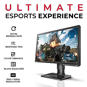 BenQ ZOWIE 24 inches (1920 x 1080) LED Full HD 144Hz Gaming Monitor (XL2411P) (Renewed)