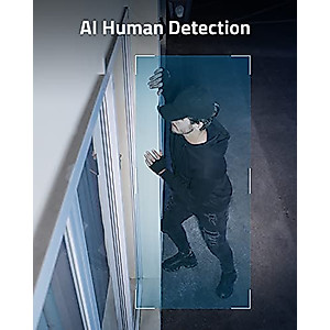 eufy Security Floodlight Cam E221, 2K, Built-in AI, 2-Way Audio, No Monthly Fees, 2,500-Lumen Brightness, Weatherproof, HomeBase Not Compatible, Hardwired, Motion Only Alert