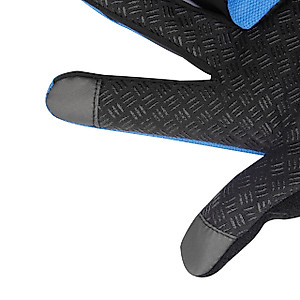 Women Men Full Finger Touch Screen Cycling Gloves Mesh Quick Dry Non-slip Motorcycle Road Mountain Bike Riding Gloves UV Protection Fitness Climbing Fishing Workout Exercise Golf Gloves (Grey)