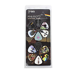 Perri's Leathers Ltd - Guitar Picks - Celluloid - Pink Floyd - Dark Side of the Moon - Official Licensed Product - Medium 0.71mm - 12 Pack - For Acoustic/Bass/Electric - Made in Canada (LP12-PF1)