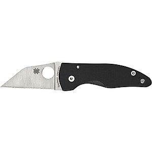 Spyderco Knives Microjimbo C264GP Black G-10 and CPM-S30V Stainless Pocket Knife