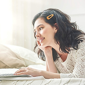 Boobeen 20 Pack Hair Clips - Acrylic Metal Snap Hair Clips for Women -Matte Hair Barrettes for Girls - Hairpins Fashion Accessories for Kids Teens Girls