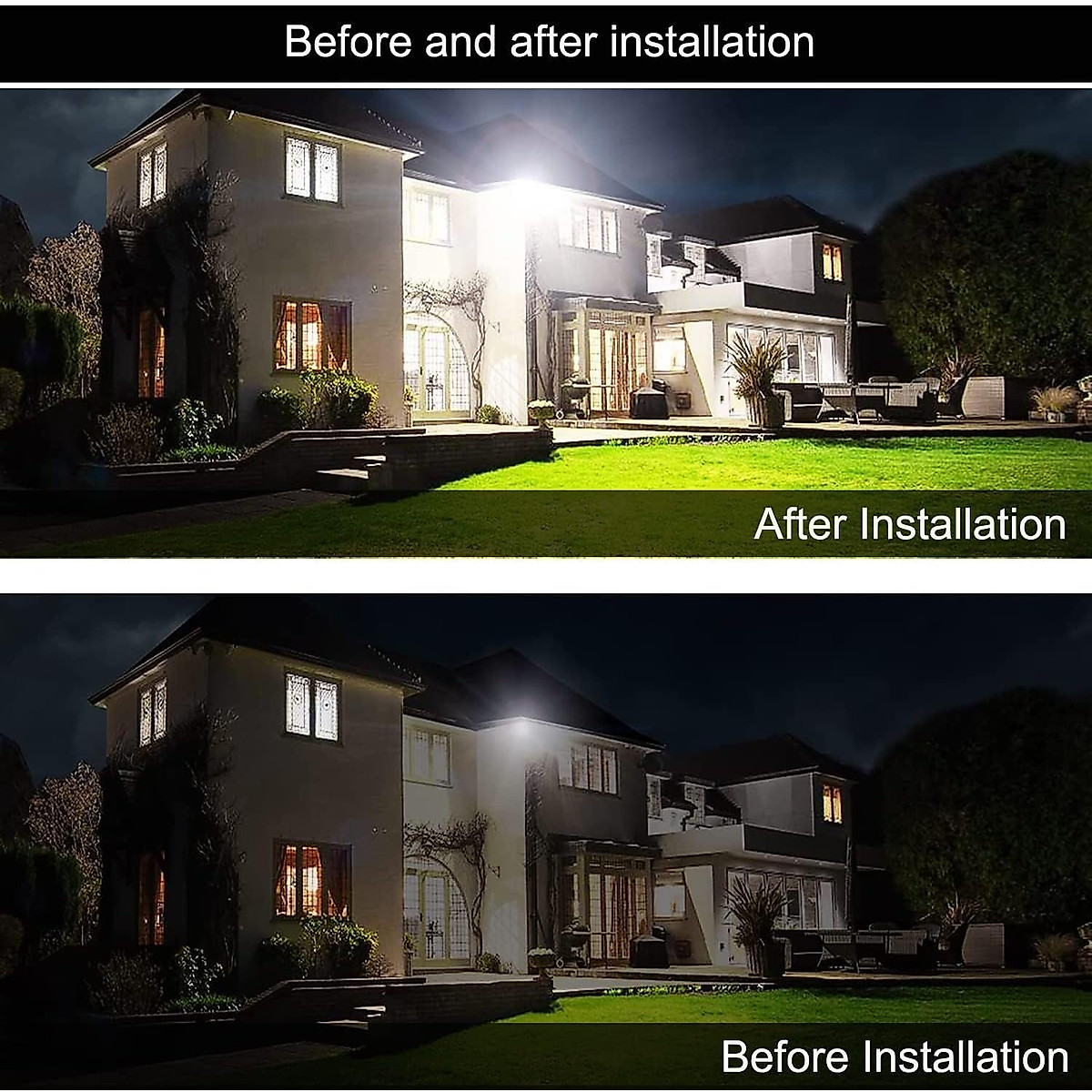 MUCLUD LED Flood Light Outdoor,50W LED Work Light 5500lmwith 6FT US Plug,IP66 Waterproof Exterior Security Lights,6000K Daylight White Outside Floodlights Slim Design for Playground Yard 1Pack