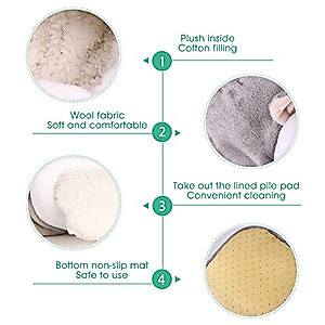 balacoo Hamster Winter Warm Bed House Hideout Small Animals Sleeping Cave Cotton Nest for Rat,Dwarf Hamster,Syrian Hamster