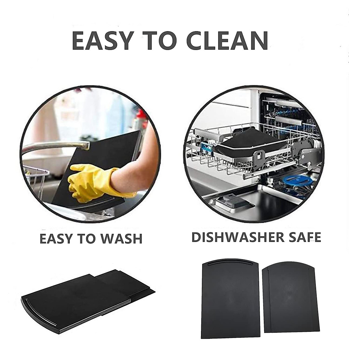 Kitchen Caddy Sliding Coffee Maker Tray Mat 12", Blender Toaster Kitchen Appliances Countertop Storage Moving Slider-Base Sliding Shelf With Smooth Rolling Wheels(Black, 1 Pack)