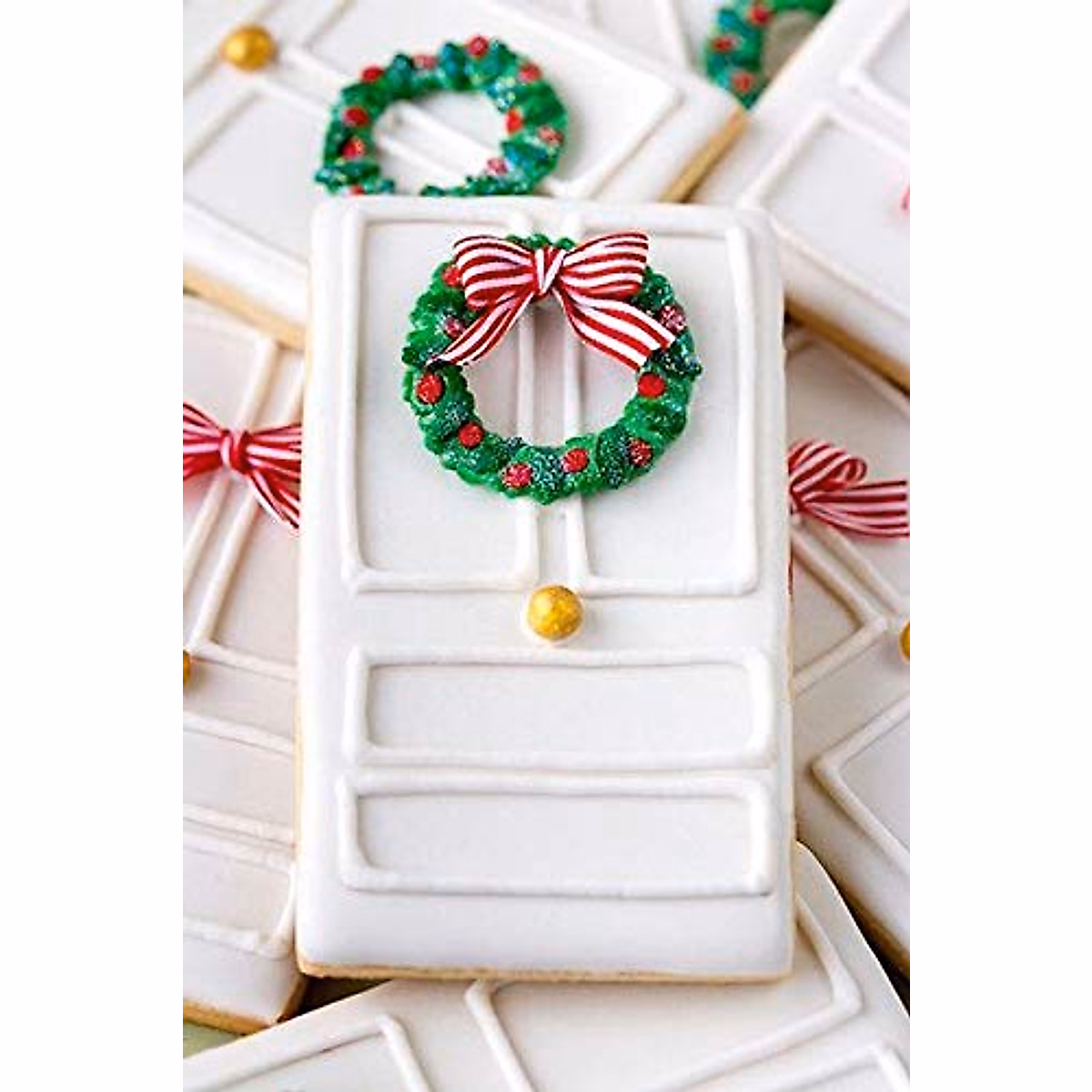 Antallcky Rectangle Cookie Cutter Set-5 pcs Stainless Steel Rectangle Biscuit Molds Fondant Cake Cookie Cutter Set Pastry Heavy Duty Deep Mold 1 Inch Depth