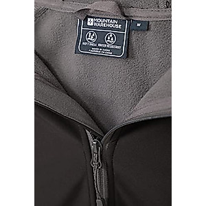 Mountain Warehouse Exodus Mens Showerproof Softshell Black Medium