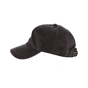 Dorfman Pacific Co. Men's Forever Weathered Cotton Cap, Black, One Size