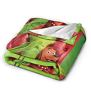 Funny Cartoon Throw Blanket Super Soft Christmas Blanket for Home Bed Sofa Picnic Christmas-002 50"x40"