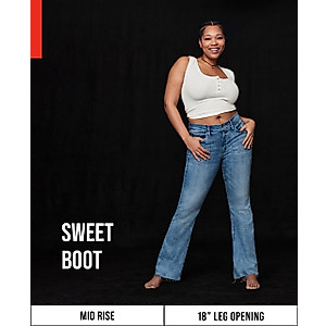 Lucky Brand Women's Mid Rise Sweet Bootcut Jean, Agate, 26 x32