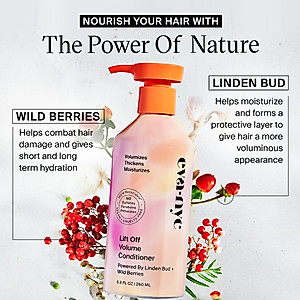 EVANYC Lift Off Volume Daily Hair Conditioner , 8.8 oz, Moisture-Rich Volumizing Hair Care products for Fine Hair, for Thick and Full Locks, GMO-Free & Color-Safe