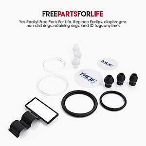 MDF MD One Stainless Steel Stethoscope, Adult, Black Tube, Black Chestpieces-Headset, MDF777BO