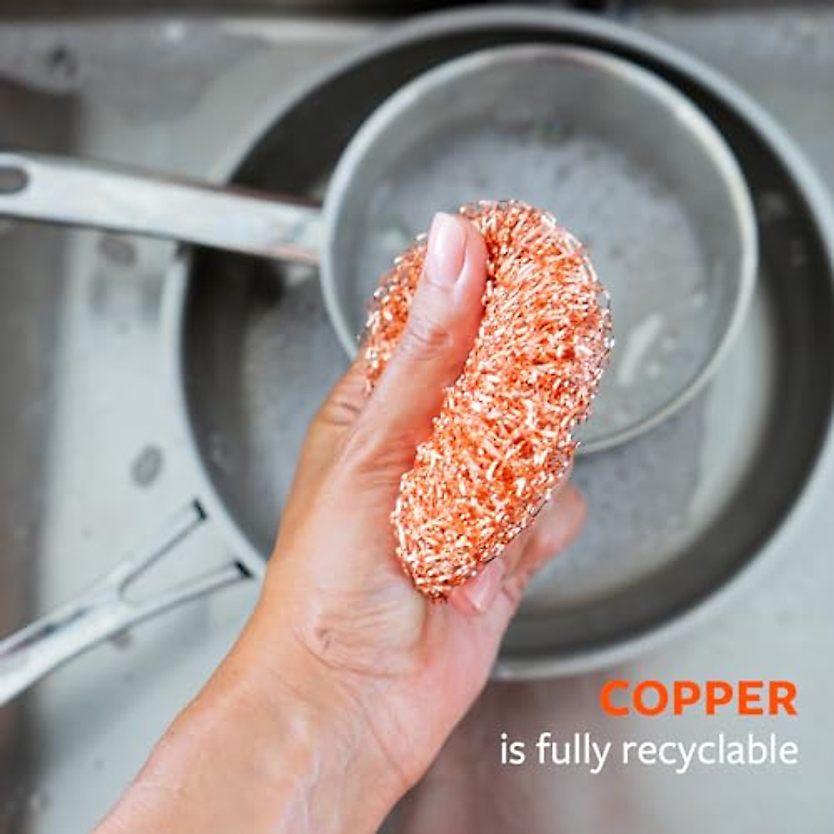 Full Circle Lucky Scrubber - Copper Scrubbers - Set of 3