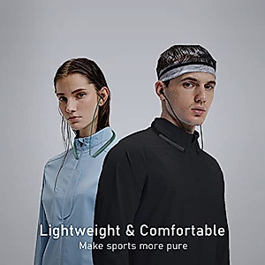 Neckband bluetooth headphones wireless neckband earbuds 240-Hrs long standby around neck bluetooth headphones IPX5 Waterproof comfortable bluetooth neckband headphones with microphone (Blue)