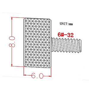 New Lon0167 Computer PC Featured Graphics Card Knurled reliable efficacy Head Thumb Screws Wine Red 6#-32 4pcs(id:0de c9 08 dd2)