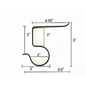 Generic Christmas Stocking Hanger for Mantle- Mantle Hooks for Hanging Stockings-Sturdy Made in USA Made in USA, Black