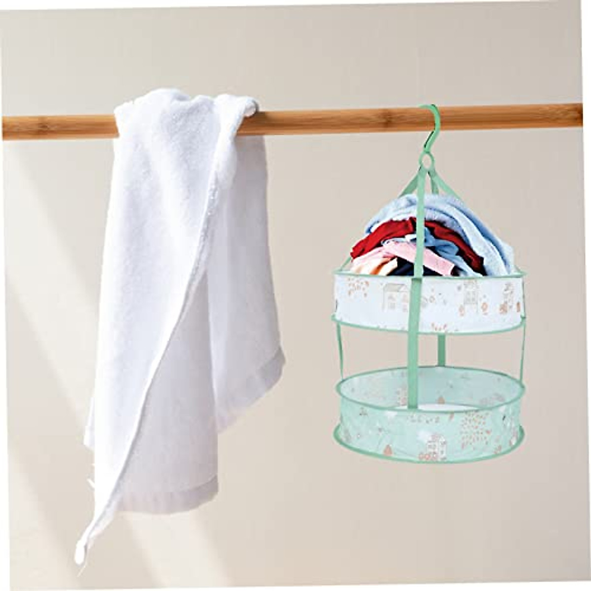 JOINPAYA 1pc Clothes Basket mesh Sweater Drying Rack Laundry Drying Rack Collapsible Sweater Dryer mesh c fold Towels Portable Clothes Rack Portable Clothes Drying Rack Laundry Tool Hangers