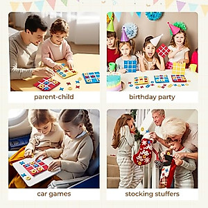 JoyCat Tic Tac Toe Strategic Board Game for Kids and Family,Birthday Party Favors,Classic Educational Toys for Goodie Bag Stuffers,Gifts for Students with Envelope,Easy to Store(Bulk Pack of 30)