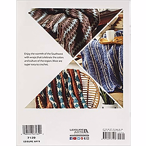Leisure Arts Modern Southwest Afghans Blanket, Multicolor