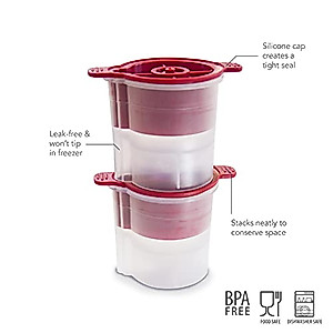 Tovolo Tree & Snow Flake Ornament Ice Molds, Mixed Set of 2, for Making Leak-Free, Slow-Melting Drink Ice for Whiskey, Spirits, Liquor, Cocktails, Soda & More