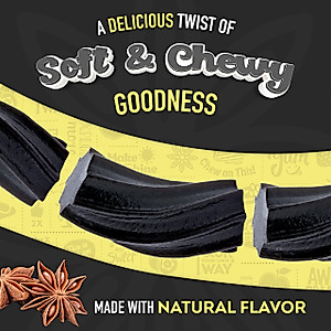 Wiley Wallaby Licorice 24 Ounce Classic Gourmet Soft & Chewy Australian Black Licorice Candy Twists, 3 Pack