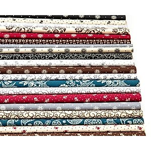 28 Pieces Fabric Cute, Beautiful Civil War Reproduction Jelly Roll, Cute 100% Cotton Fabric Quilting Strips 2.5"