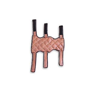 Star Quick Links Archery Arm Guard for Men Women & Kids, Rexine Leather, Adjustable Fit, 3 Hook & Loop Fasteners, Perfect Hold, Bow Archery Protect 3 Strap Guard, Arm Guard Forearm Protector (Brown)