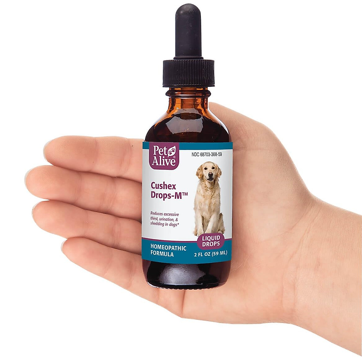 PetAlive Cushex Drops-M, Cushing's Disease Pet Supplement, 2fl oz., 59ML
