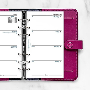 Filofax Personal Week on two pages English 2024 diary