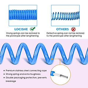 Locisne Anti Lost Wrist Link[2 Pack], Child Leash Toddler Safety Harness for Outdoor Activities, 5.9ft (Blue+Orange)