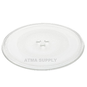 W10337247 12 Inches Microwave Plate Replacement Compatible with Whirlpool Glass Turntable Tray Replaces W11367904 W11291538 AP6872022 PS12711337