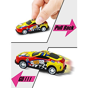 Vileafy 26 Pack Different Pull Back Cars for Kids Party Favors, 3 Styles of Small Vehicles for Kids 3-5 Years Old, Great Toys for Class Prizes, Treasure Box and Party Favors