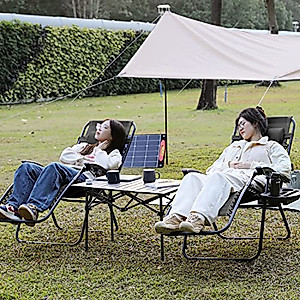 MoNiBloom 2 Pack Patio Zero Gravity Chair Outdoor Folding Adjustable Reclining Black Chairs Pool Side Beach Lawn Lounge Chair with Pillow and Cup Holder, 330lbs Capacity, Black