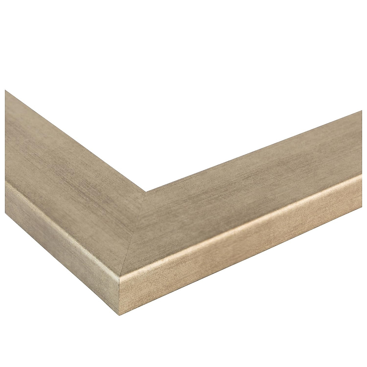 ArtToFrames 6x6 Inch Gold Picture Frame, This 2.00 Inch Custom MDF Poster Frame is Muted Prosecco Gold - Comes with Foam Backing 3/16 inch and Regular Glass (FBPLBW74-1622-6x6)