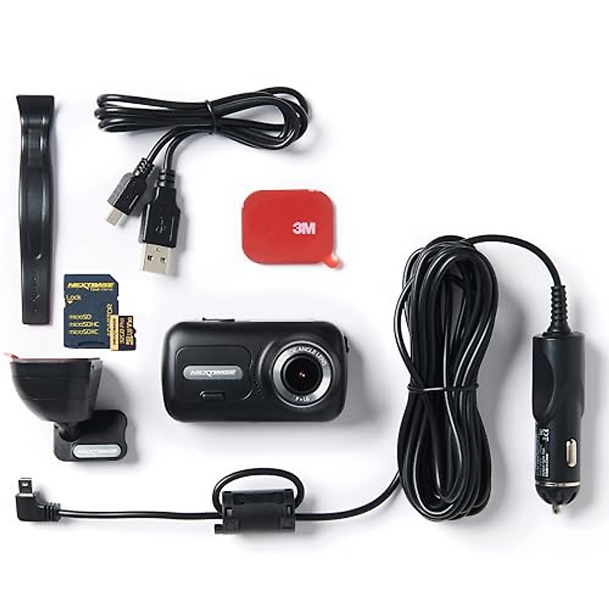 Nextbase 322GW Dash Cam and 32G Micro SD Card Bundle - Full 1080p/60fps HD Recording in Car Camera- 6 Lane Wide Front View- Wi-fi GPS Bluetooth- Parking Mode- Night Vision- Loop Records