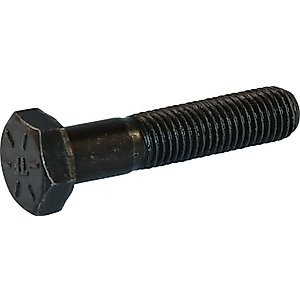 Newport Fasteners 1/2 inch x 13 inch Hex Cap Screw Grade 8 Plain Steel (Quantity: 1 pcs) 1/2-20 x 13 Hex Bolt/Fine Thread/Partially Threaded 1.5 inches of Thread