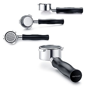 Normcore 54mm Bottomless Portafilter | Bottomless Naked Portafilter | Filter Basket Included | Fits Breville Barista Express and 54mm Breville Machines, Black