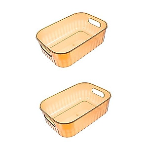 NOLITOY 2pcs Kitchen Storage Box Toiletry Organizer Clear Plastic Drawers Clothes Drawer Storage Container Cabinet Stackable Storage Drawers Makeup Case Storage Box for Home Socks Case Bra