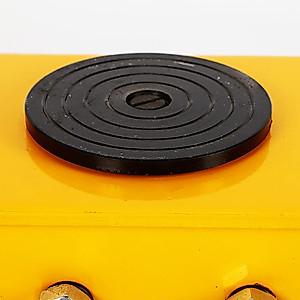 Kathring Machinery Skate Dolly,12t Industrial Machinery Mover Machinery Moving Skate with 8 PU Wheels and 360° Rotation Non-slip Cap for Warehouse, Workshop, Factory,Yellow