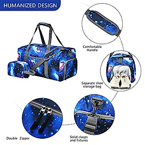 Tracebbg 50L Duffle Bag Women for Traveling with Shoe Compartment,Hospital Bags for Labor and Delivery,Overnight Bags for Women