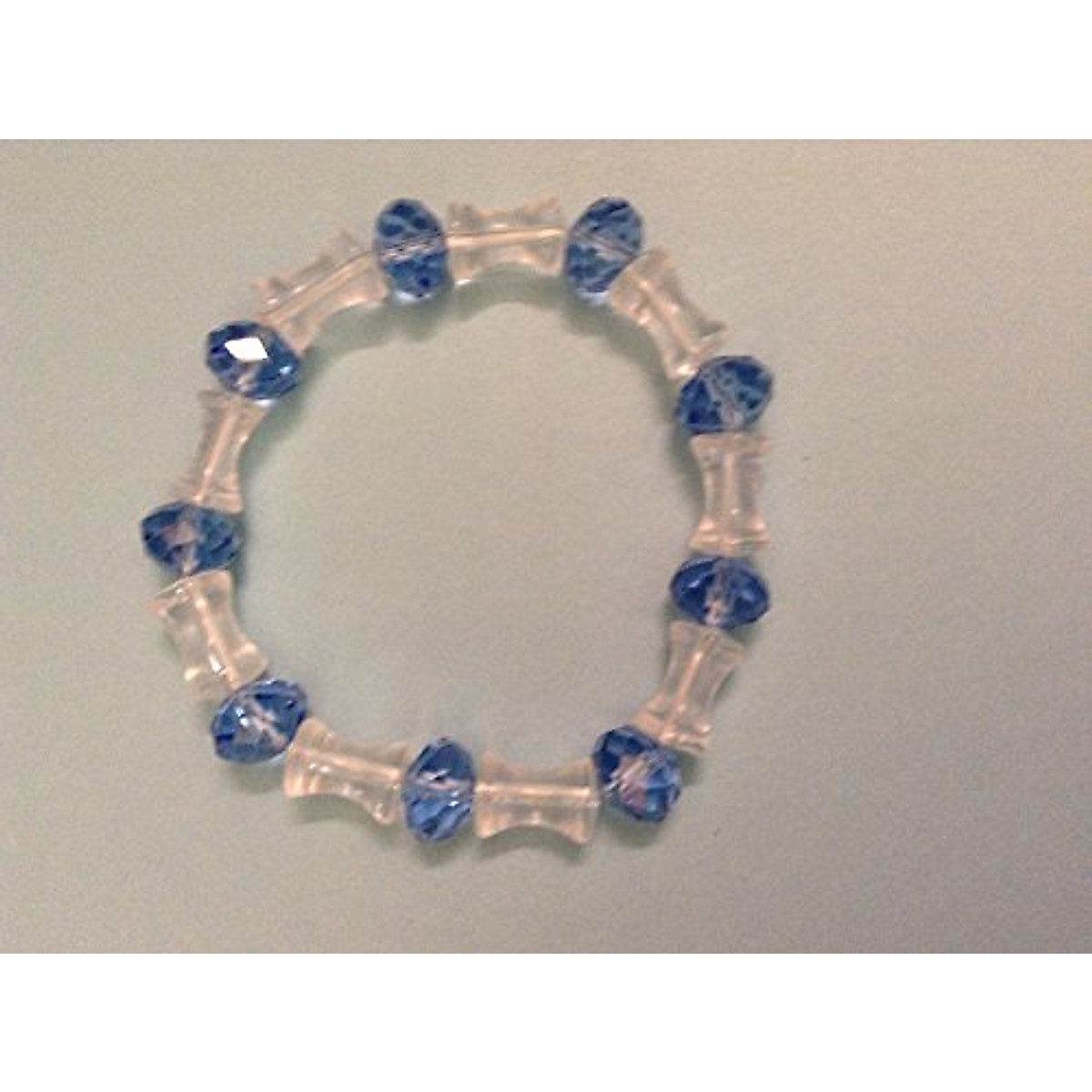 Crystal clear plastic beaded style bracelet 7"Adjustable each bracelets $6.99