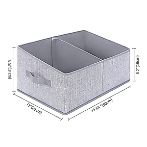Foldable Storage Bins Handles Closet Baskets Organizing Clothes Foldable Clothing Basket Containers Shelves