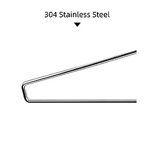 【4-Pack】 WAIKAS Pants Hangers,38cm, 304 Stainless Steel